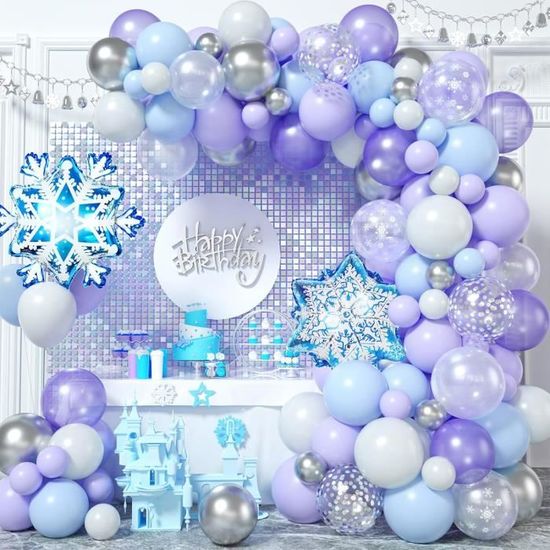 Kit D'Arche De Ballons La Reine Des Neiges - 117 Pièces - Décorations ...