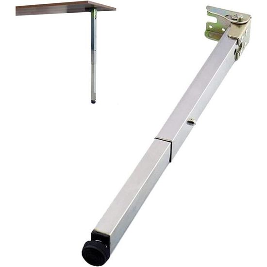 Pied Table Rabattable et réglable, Pieds de Meubles en métal ...