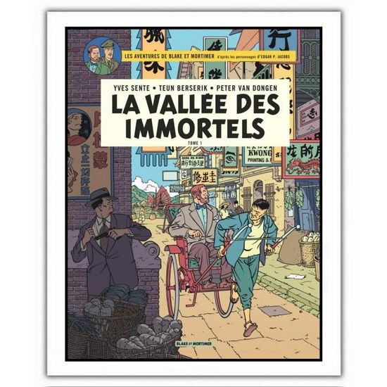 Poster affiche offset Blake et Mortimer, La vallée des immortels (28x35 ...