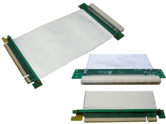 Nappe d'extension PCI Express - Riser Souple - 10cm - Connecteur PCIe ...