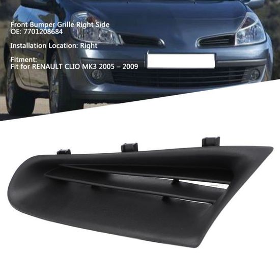Grille De Pare-Chocs Avant Gauche 7701208684 Pour Renault Clio Mk3 2005 ...