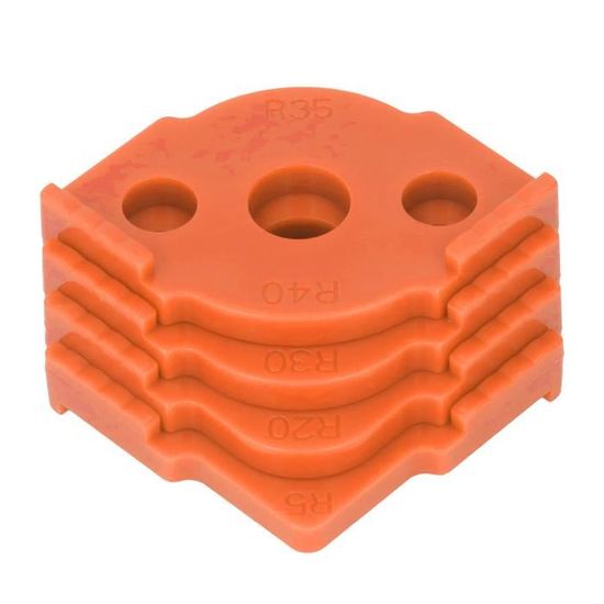 Gabarit de rayon de coin EJ.LIFE - 4 Pcs Radius Jig Routeur Gabarit ABS ...