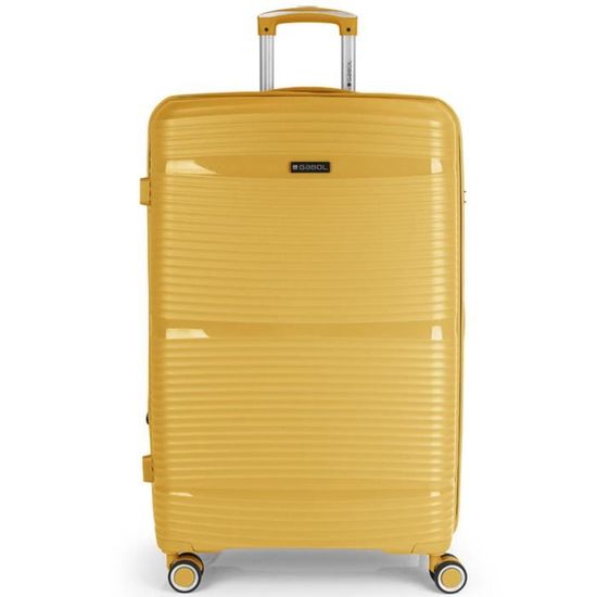 Valise Gabol Akane 4 roues trolley 76 cm - Jaune - Mostaza Mostaza - Cdiscount Bagagerie ...