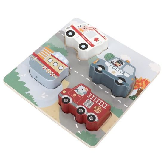 VGEBY puzzles de voiture en bois pour tout-petits VGEBY Puzzles de ...