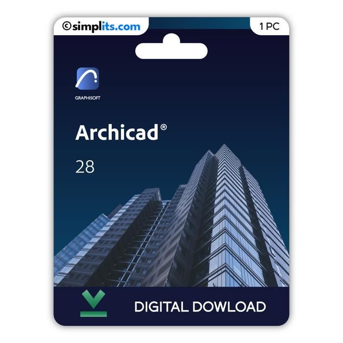 Archicad 28 FRA (Windows) - Activation Perpétuelle - À télécharger - 1 PC - Non compatible Mac à ...