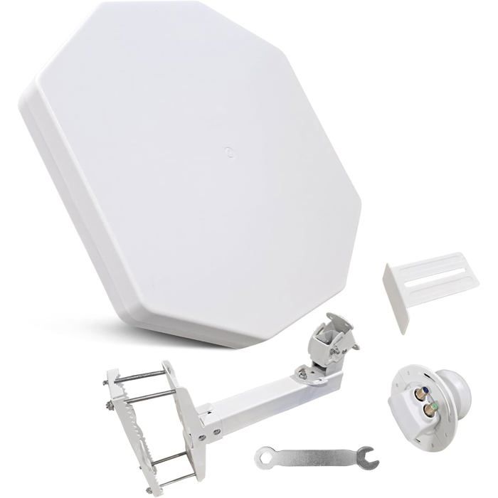 POWER SAT - Antenne Parabole Plate avec Un Port / 2 Sorties/Quatre ...