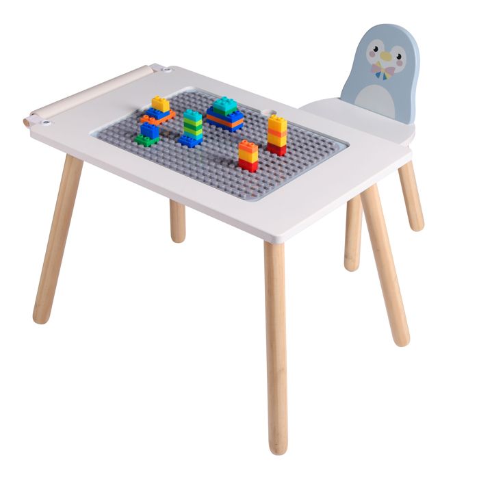 Sunny Pip Bureau enfant avec chaise en bois bleu clair/blanc | Table de ...