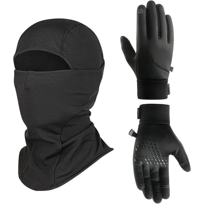 Cagoule et Gants - Non spécifié - Taille Unique - Polaire Élastique - Antidérapants - Écran ...