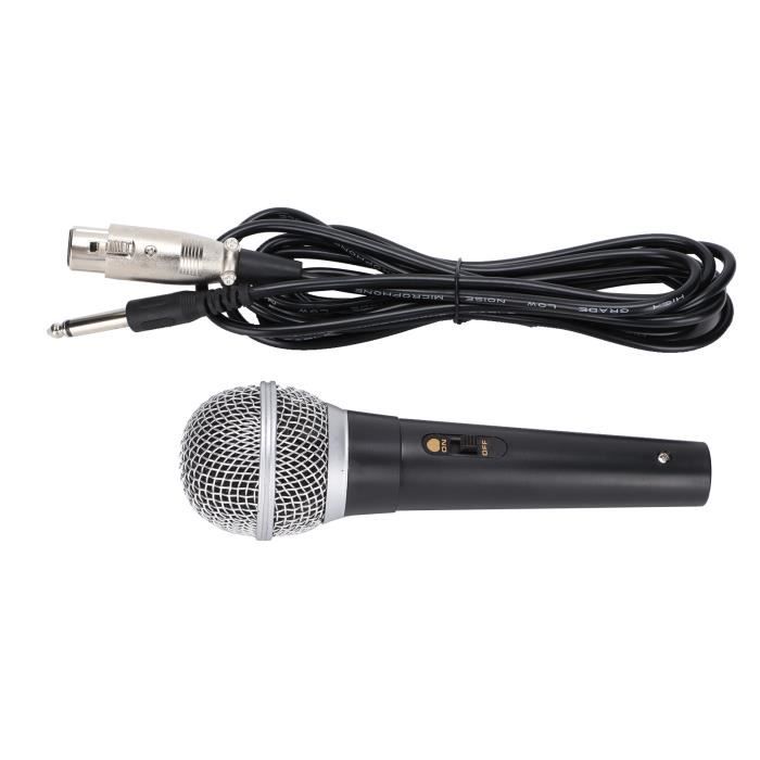 Microphone dynamique vocal Microphone XLR Dynamique Filaire avec Cable ...
