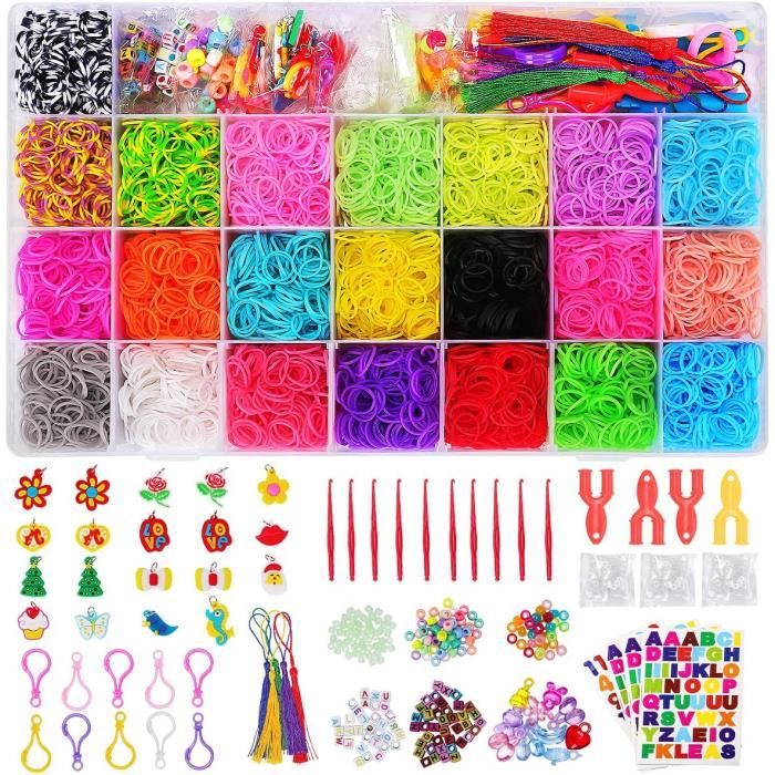Loom Bands Bracelets Elastiques, 7000+ Kit De Bracelet En Élastique ...