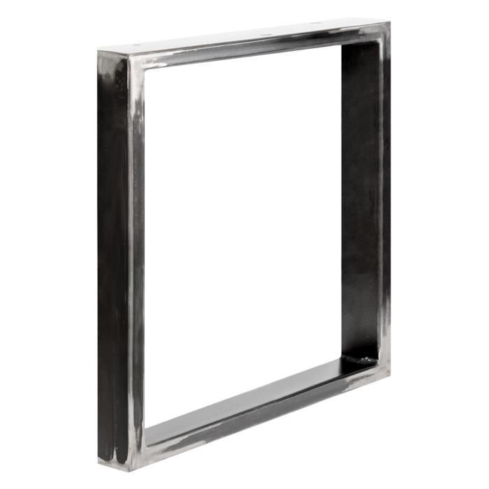 HOLZBRINK 1x Pied de Table 60x20mm, Cadre 40x43cm, Support Table basse ...