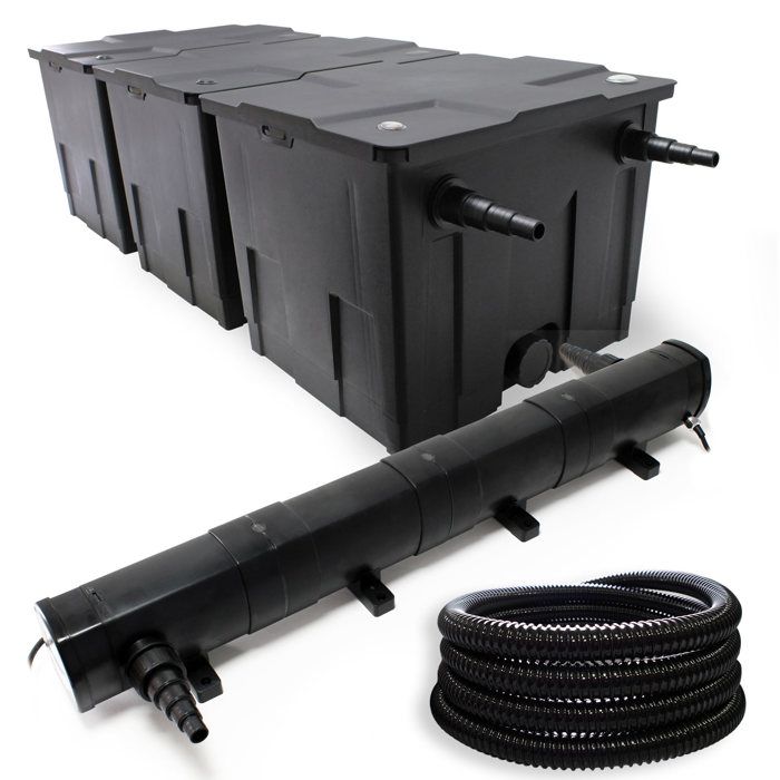 Kit SunSun de Filtration de Bassin Bio Filtre 90000l Stérilisateur UVC ...