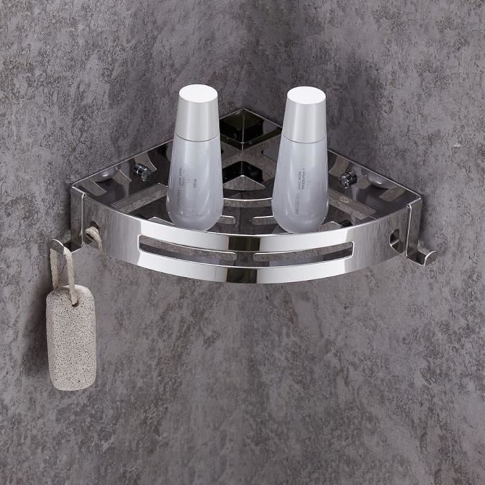 Étagère de douche murale en inox - Triangle - Gris - Rangement pour ... Étagère de douche murale en inox - Triangle - Gris - Rangement pour ...