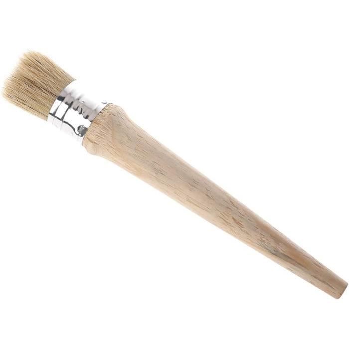 Pinceau De Peinture Professionnel Rond Long À Poils Naturels Avec ...