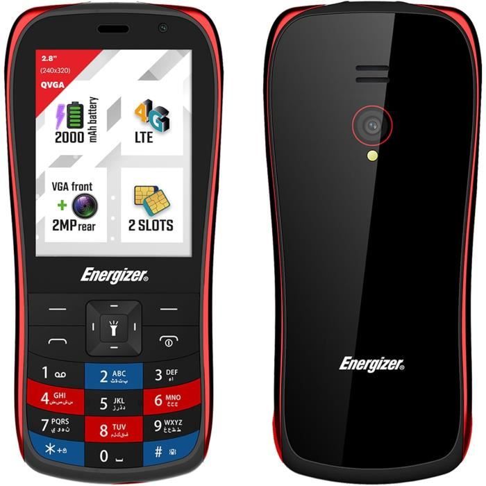 Energizer - Mobile Clavier Physique E284S - 4G - Double Sim Nano SIM ...