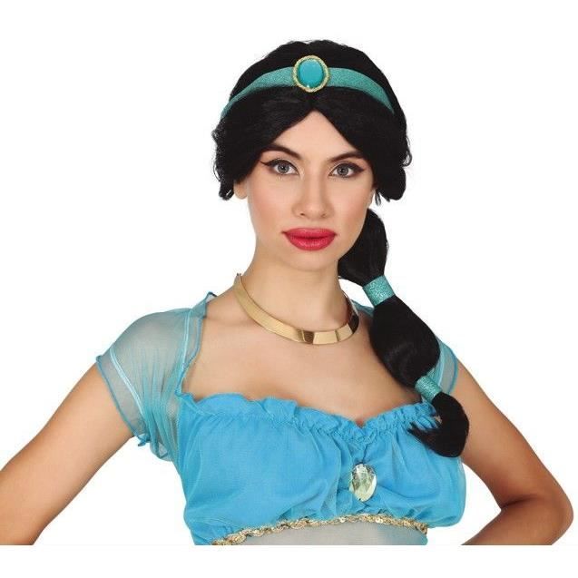 Perruque Princesse du Désert Synthétique Noire - Fiestas Guirca ...