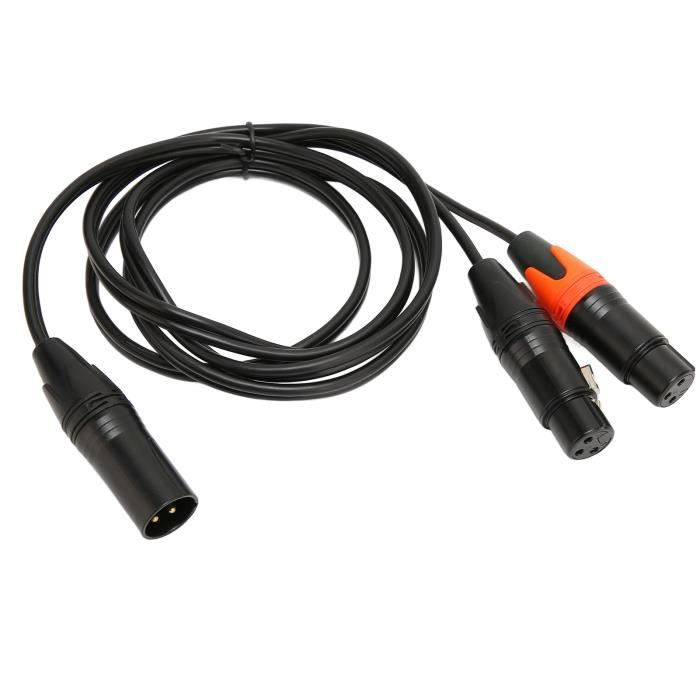 YUI Câble XLR mâle vers double XLR femelle Câble XLR mâle à double XLR ...
