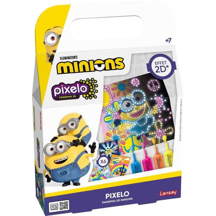 Pixelo - LANSAY - Phospho 2D Minions - Dès 7 ans - Cdiscount Jeux - Jouets