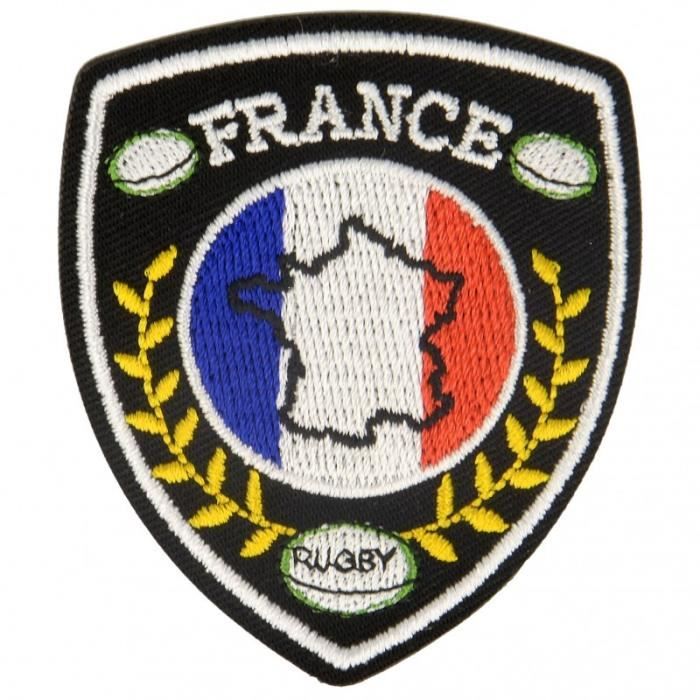 Ecusson thermocollant blason France rugby 4 cm x 5 cm - Cdiscount Beaux ...