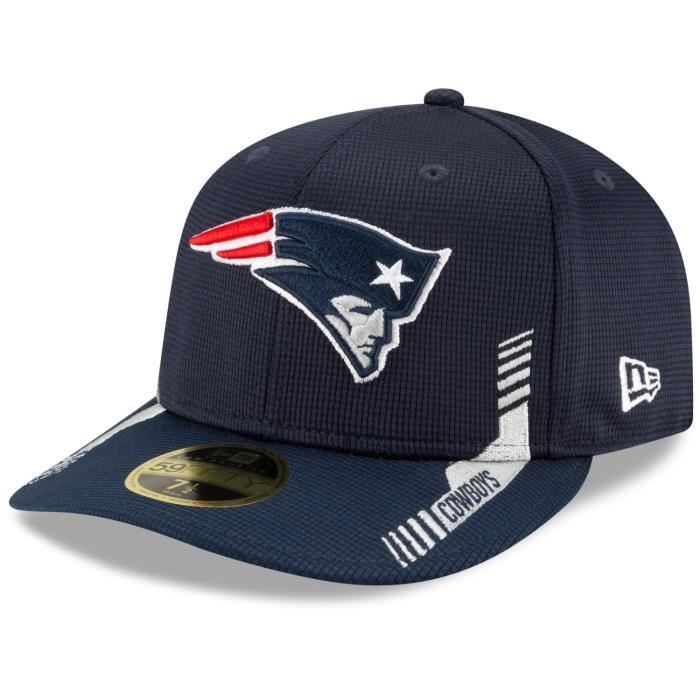New Era 59fifty Low Profile Cap Nfl Sideline 2021 Home New England Patriots Cdiscount Prêt à