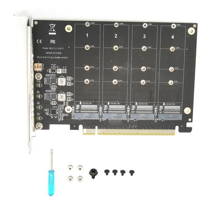 SALALIS adaptateur PCIE double M.2 SALALIS adaptateur M.2 Carte ...