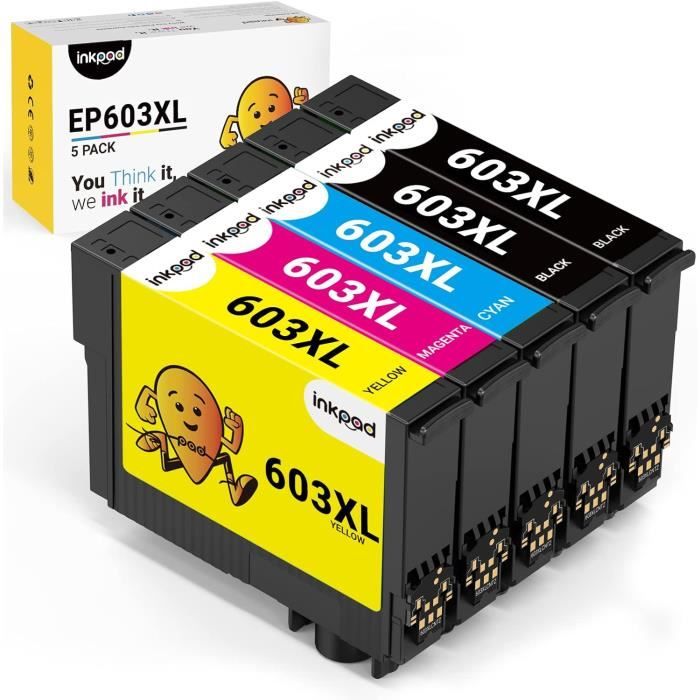 603Xl Multipack Cartouches D'Encre Compatible (Grande Capacité) Pour ...