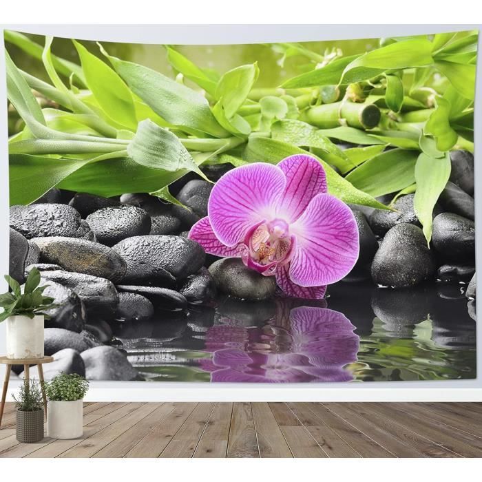 Tapisserie Murale Spa Zen Tenture Murale Jardin Japonais Couverture ...