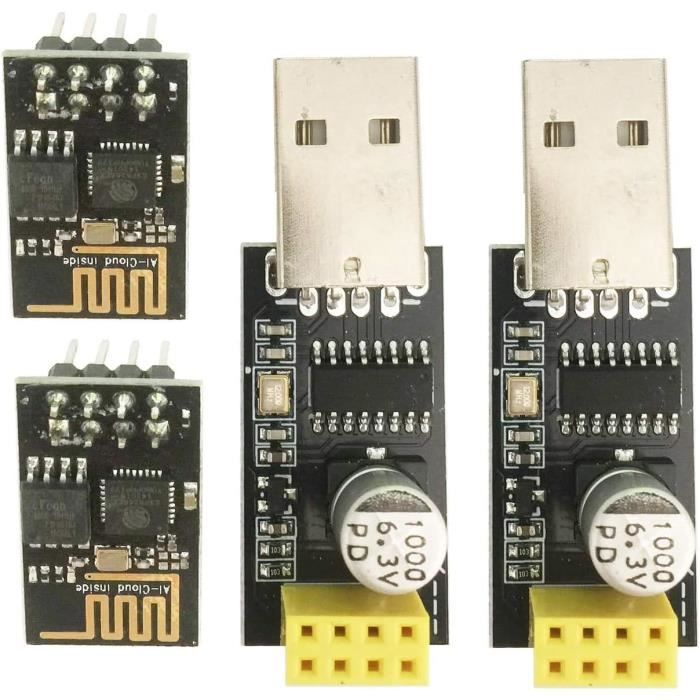 Module Émetteur-Récepteur Sans Fil Wifi Série Esp8266 Esp-01 Avec ...