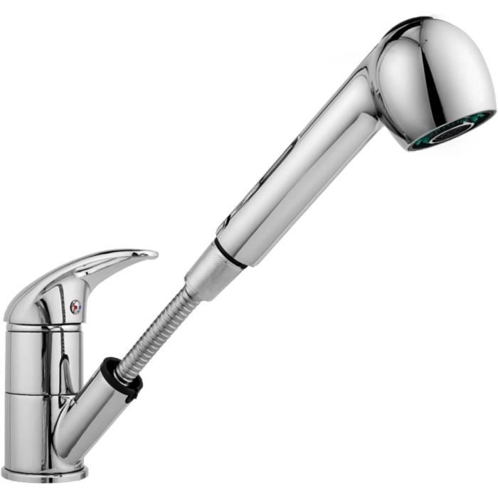 Robinet de Cuisine Mélangeur de Cuisine avec Douchette en Laiton de ...