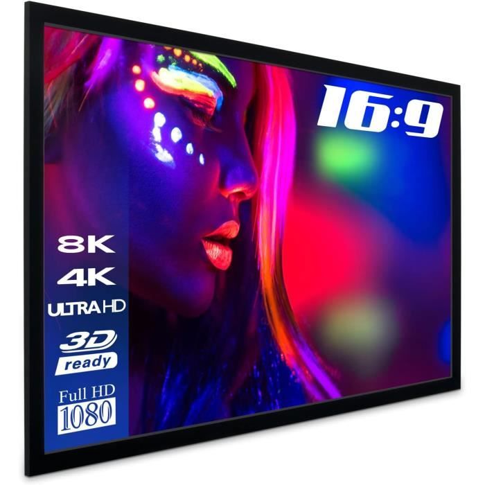 Professionnel Mirale Écran De Cadre 266 X 149 Cm (120") 16:9 | Écran De ...
