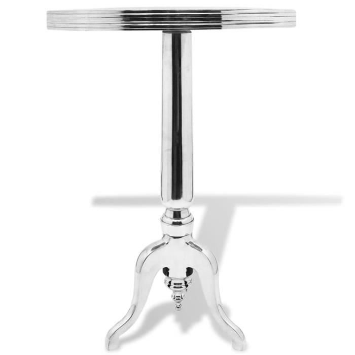 Table Basse Rond Table Basse Avec Espace De Rangement Pieds En Métal Style Industriel 55x76cm