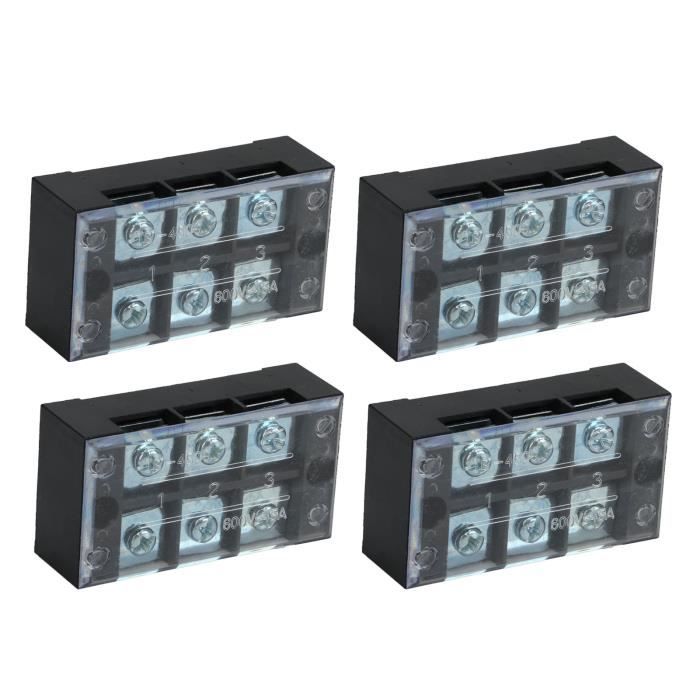 VBESTLIFE bornier à vis 4pcs Bornier TB Fixe à Courant élevé Double ...
