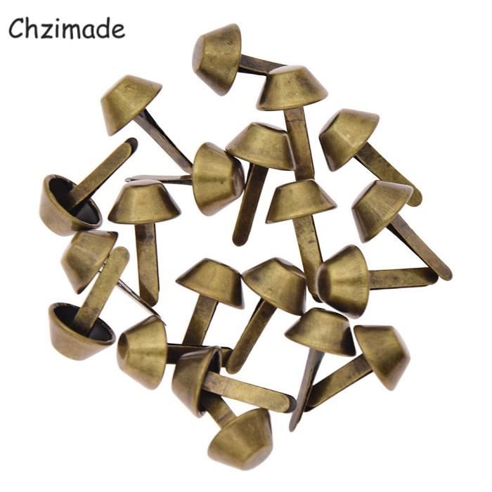 RIVET,Bronze--Rivets en métal doré, 20 pièces-lot, pour vêtements, sac ...