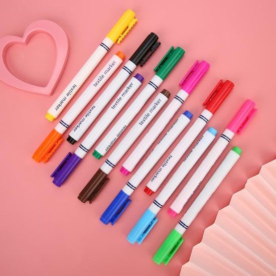 Stylo marqueur textile pour vêtements - SURENHAP - 12 couleurs ...