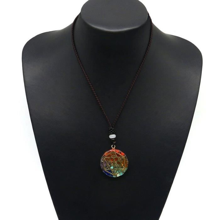7 chakras 2 - Collier De Méditation Chakela Orgonite, Équilibre De ...