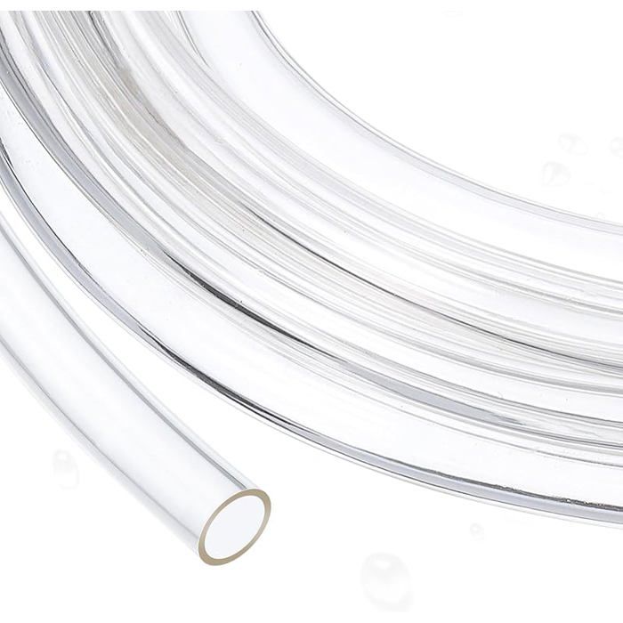 Tuyau PVC transparent 3 m, 18 mm ID/22 mm OD, pour pompes eau ou ...