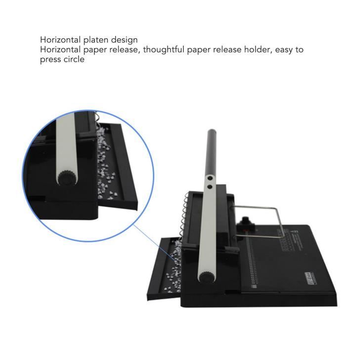 Machine à relier spirale HURRISE - 34 trous - Capacité de perforation ...