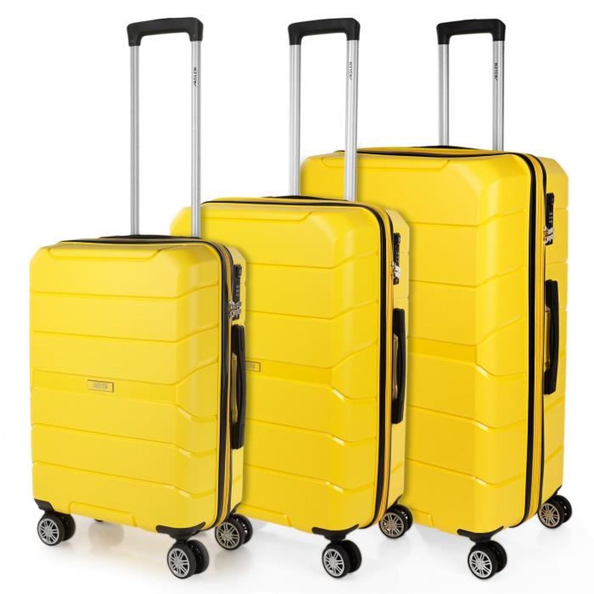 Set Valise Rigide 3 Pièce 161400 Jaune