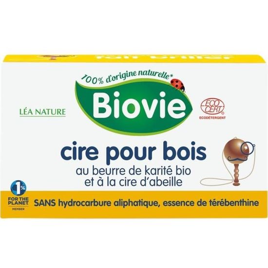 Biovie Entretien Spécifique Cire Bois Cire d'Abeille 60g - Cdiscount Au ...