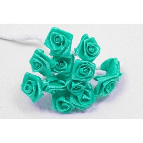 Mini roses en satin Jade (x72) - Cdiscount Maison
