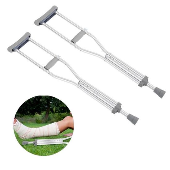 82cm Béquilles médicales réglables béquille de marche adulte -JNG ...