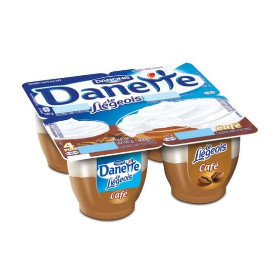 DANONE Danette - Le Liegeois - Crème dessert espresso 4x100g ...
