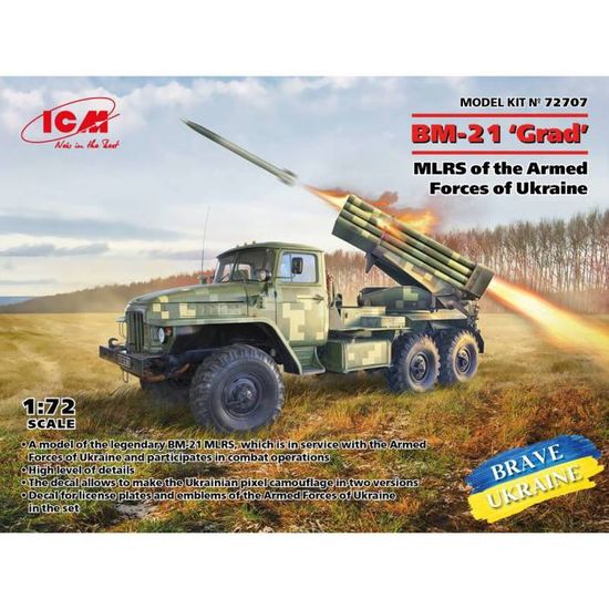 ICM - Maquette Lance Missile Bm-21 'grad' Mlrs Of The Armed Forces Of ...