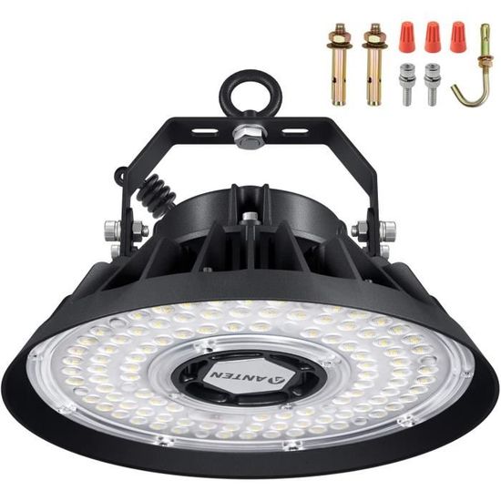 Anten Projecteur LED 200W Industriel Suspension UFO 28000LM Spot de ...