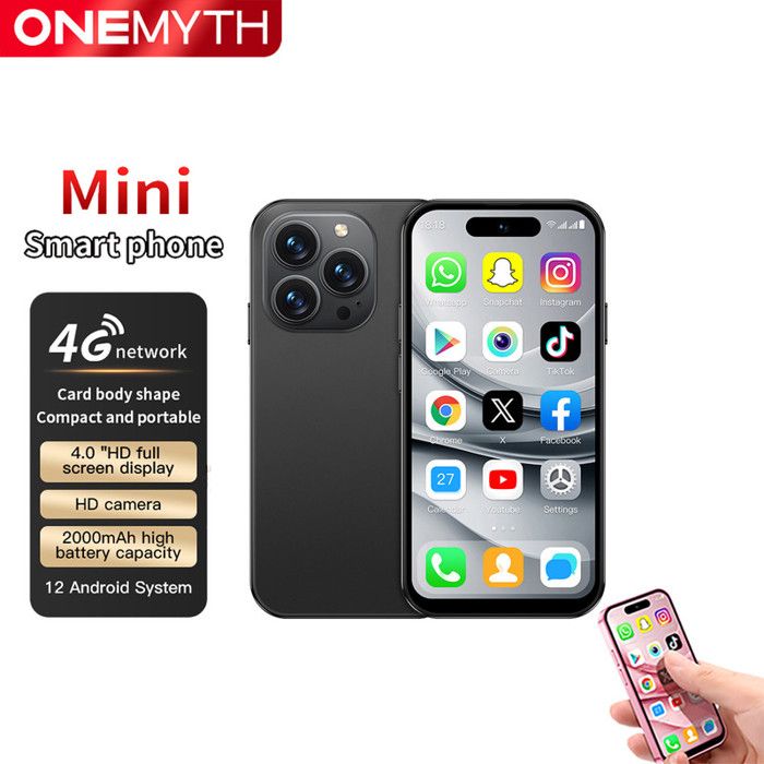 M17 Pro 4G Mini Smartphone 4.0 pouces Android 12.0 2GB 16GB 2MP/5MP ...