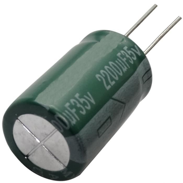 Aerzetix: C14663 2x Condensateur chimique LOW ESR 2200µF ±20% 35V THT ... Aerzetix: C14663 2x Condensateur chimique LOW ESR 2200µF ±20% 35V THT ...