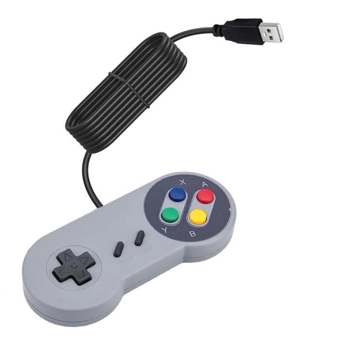 Manette de jeu USB pour Nintendo SNES, manette de jeu, manette de jeu ...