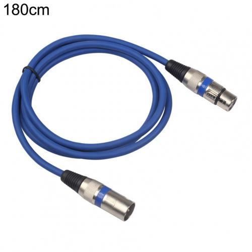 Bleu 1.8m Câble Audio XLR 3 broches mâle à femelle, cordon auxiliaire ...