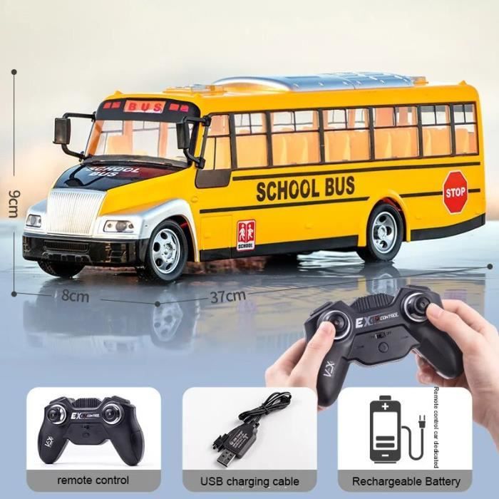 Autobus scolaire jaune - Voiture électrique télécommandée, Bus de ...