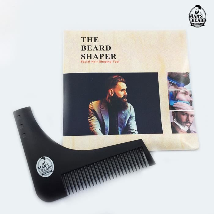 Man's Beard - Pochoir Guide à Barbe avec Peigne Intégré Pour Contour De ...